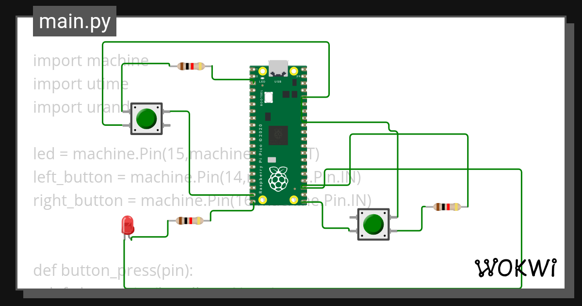 Simple Reaction Two Player Wokwi Esp32 Stm32 Arduino Simulator 5672