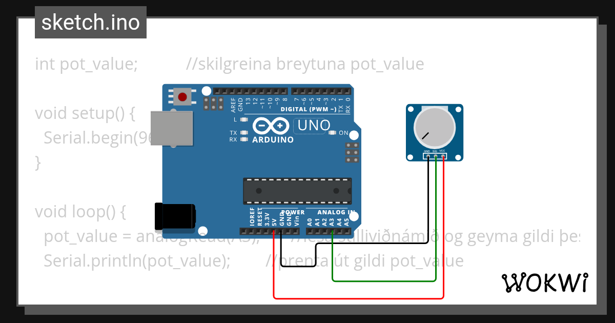verkefni 4 Jasson - Wokwi ESP32, STM32, Arduino Simulator