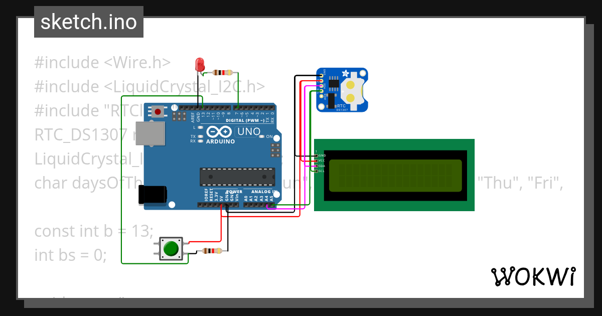 programRTC - Wokwi ESP32, STM32, Arduino Simulator