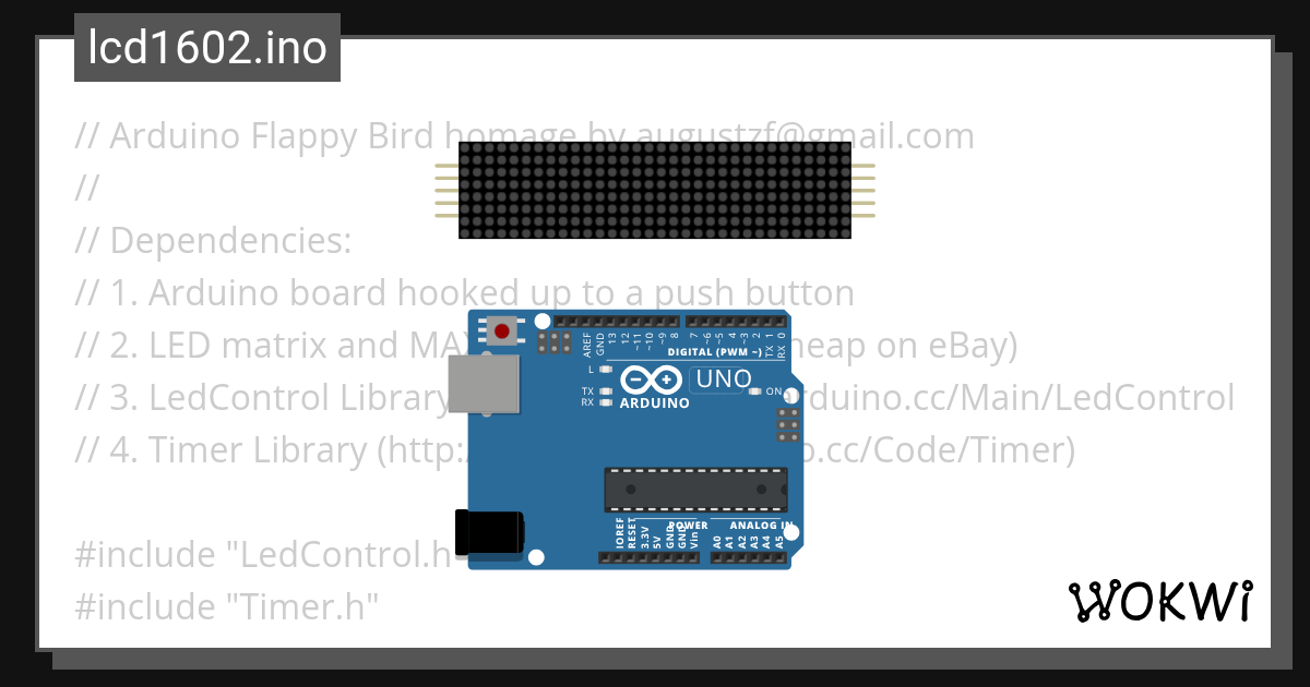 lcd1602.ino - Wokwi Arduino and ESP32 Simulator