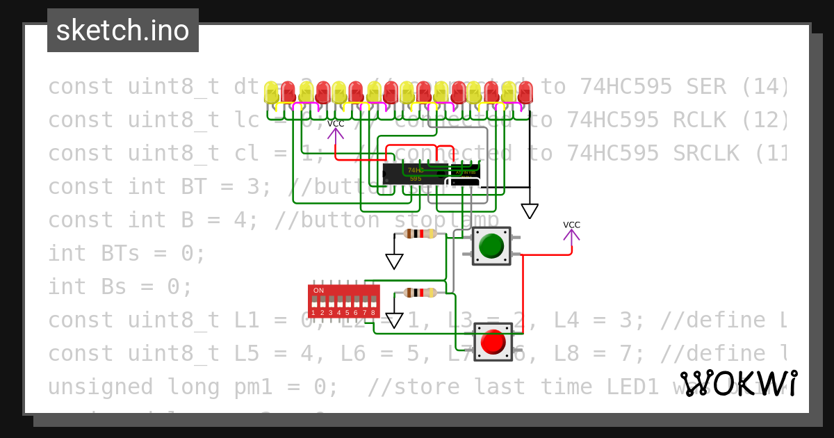 Stoplampsen Wokwi Esp32 Stm32 Arduino Simulator