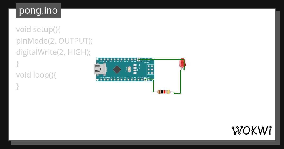 pong.ino copy - Wokwi ESP32, STM32, Arduino Simulator