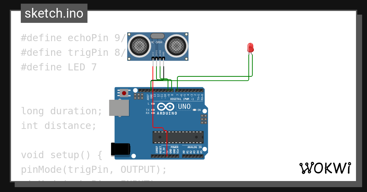 Nai Ultrasonic Wokwi Esp32 Stm32 Arduino Simulator 4356