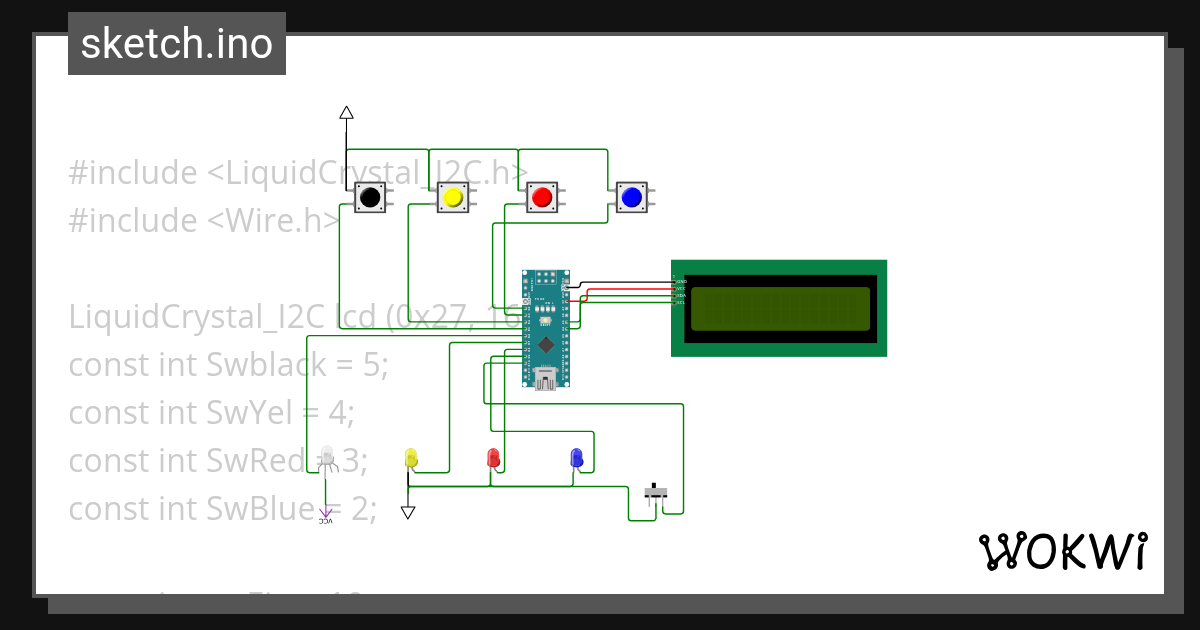 sketch.ino - Wokwi ESP32, STM32, Arduino Simulator