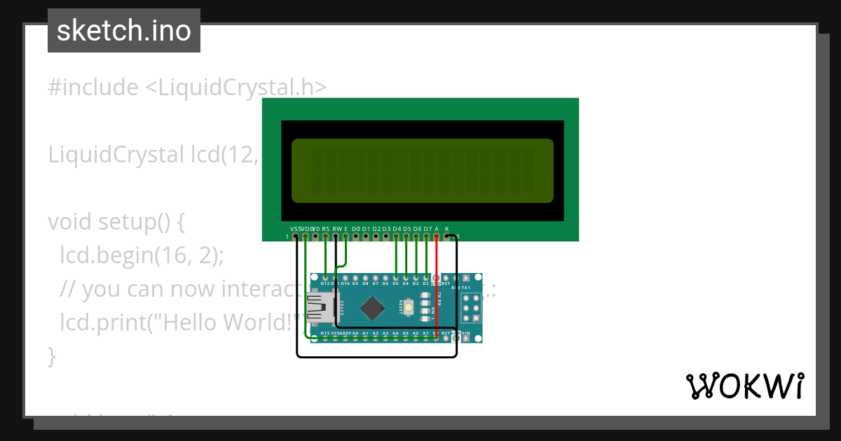 nanolcd - Wokwi ESP32, STM32, Arduino Simulator