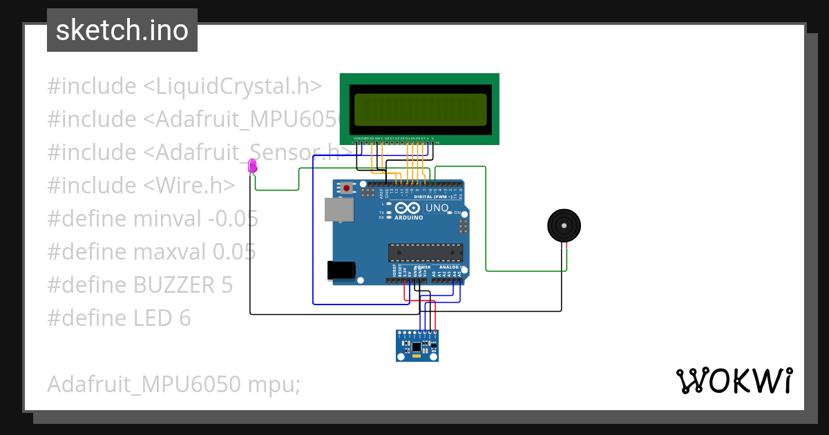Deteksi Gempa - Wokwi ESP32, STM32, Arduino Simulator