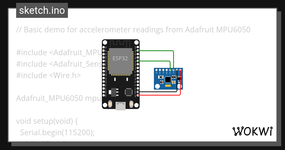 Acc And Gyro Wokwi Esp32 Stm32 Arduino Simulator