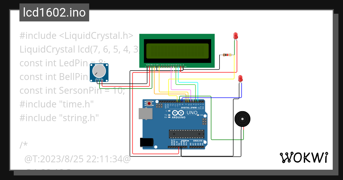 lcd1602.ino copy - Wokwi ESP32, STM32, Arduino Simulator