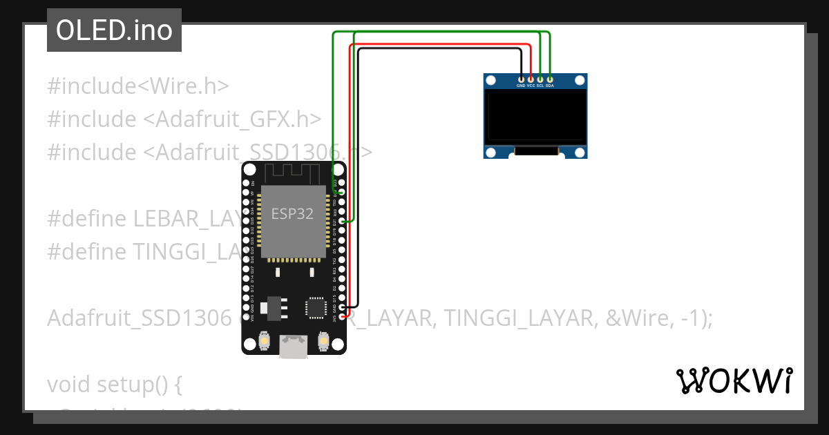 OLED.ino copy - Wokwi ESP32, STM32, Arduino Simulator