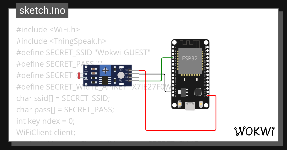 Experiment 2: Lux Meter (Analog) - Wokwi ESP32, STM32, Arduino Simulator