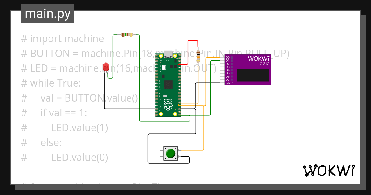 Untitled project - Wokwi ESP32, STM32, Arduino Simulator