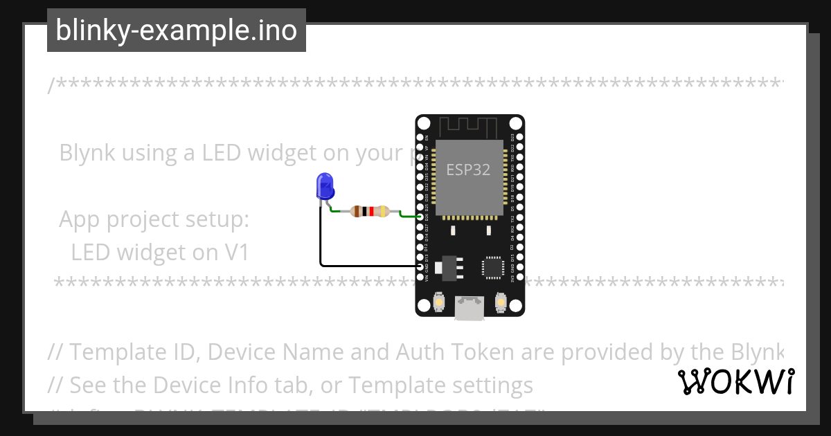 blinky-example.ino - Wokwi ESP32, STM32, Arduino Simulator
