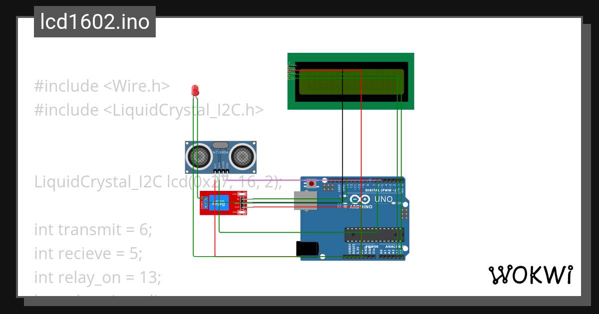lcd1602.ino - Wokwi ESP32, STM32, Arduino Simulator