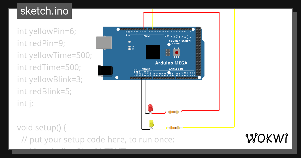 for loop - Wokwi ESP32, STM32, Arduino Simulator