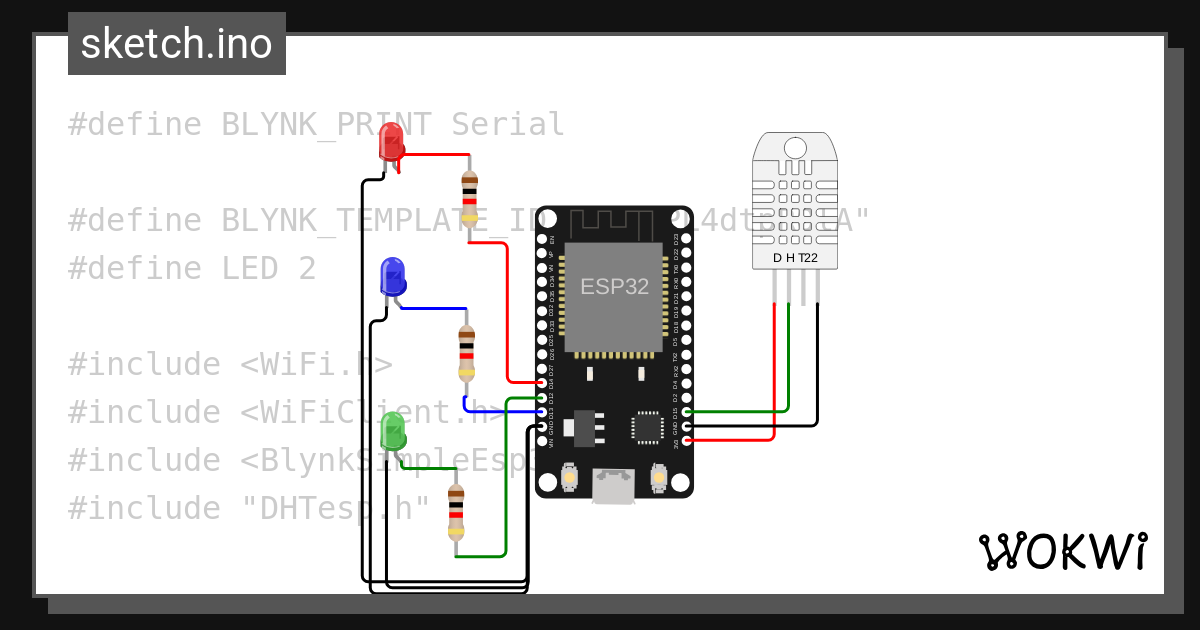Blynkpembacaan Suhu Wokwi Esp32 Stm32 Arduino Simulator 0906