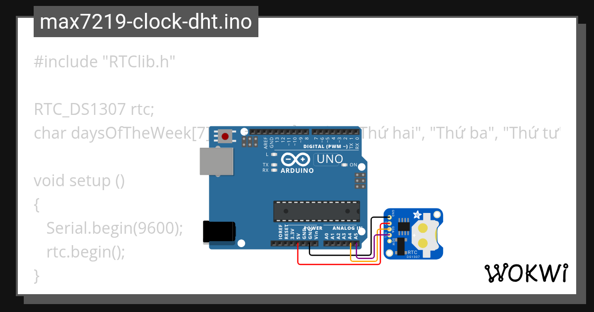 show real time - Wokwi ESP32, STM32, Arduino Simulator