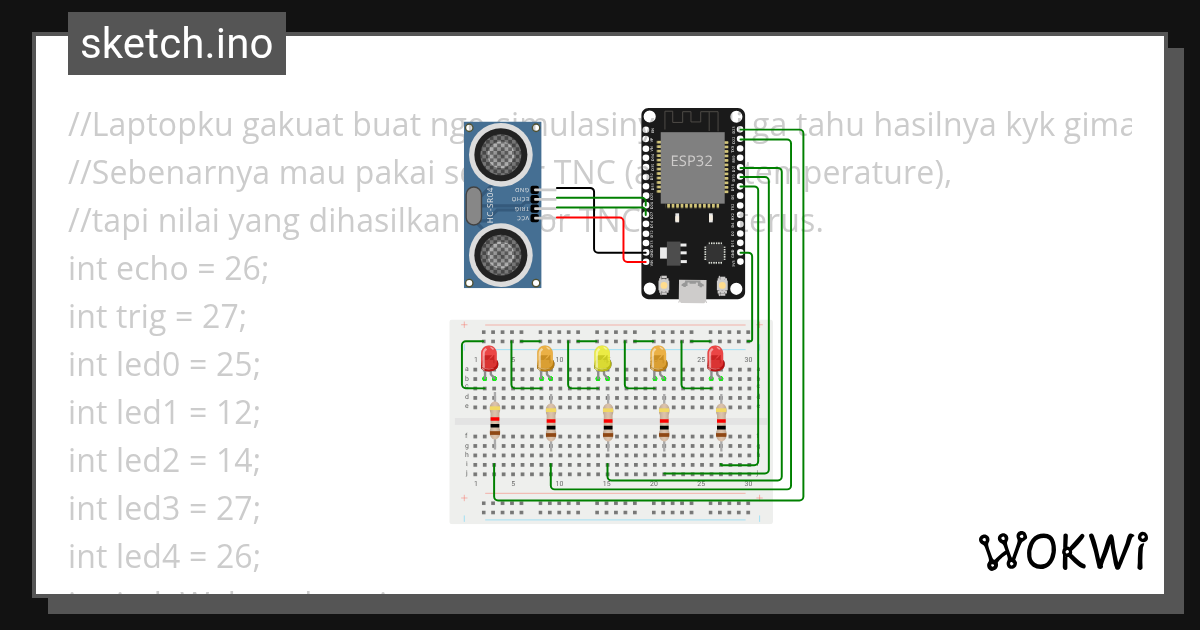 tugas 2 - Wokwi ESP32, STM32, Arduino Simulator