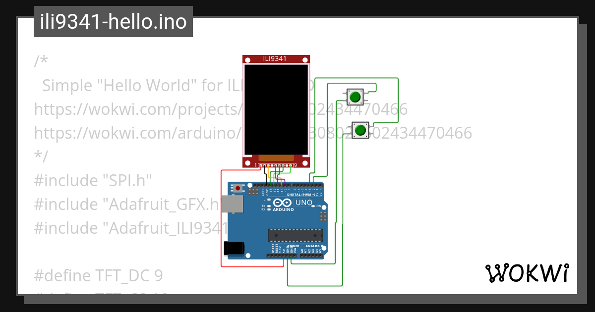 ili9341-hello.ino copy - Wokwi ESP32, STM32, Arduino Simulator