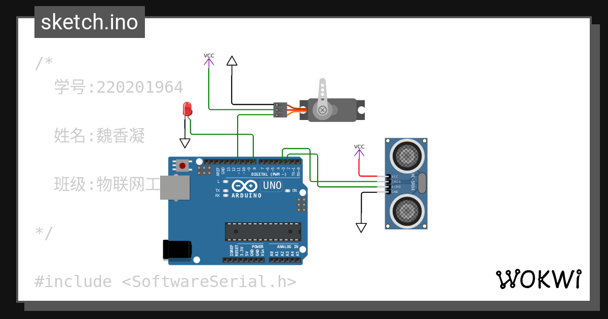 测距ino Wokwi Esp32 Stm32 Arduino Simulator