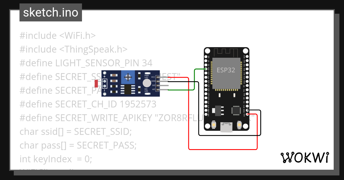 Experiment 2 - Wokwi ESP32, STM32, Arduino Simulator