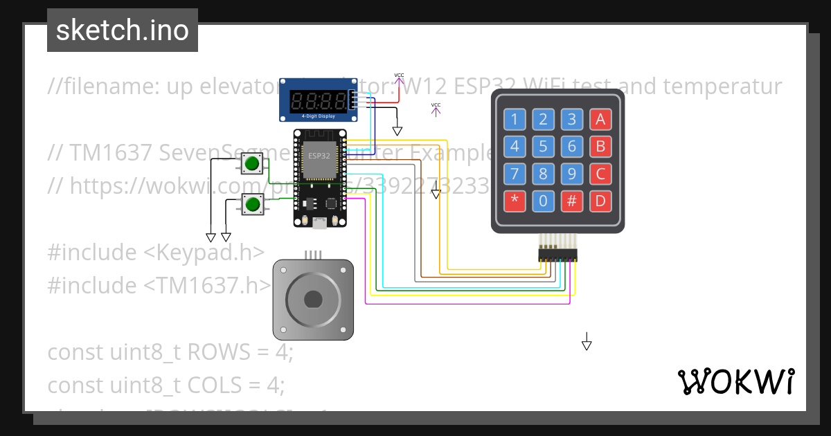 Up W12 Esp32 Elevator Simulator Keypad Input And Motor Output 1644