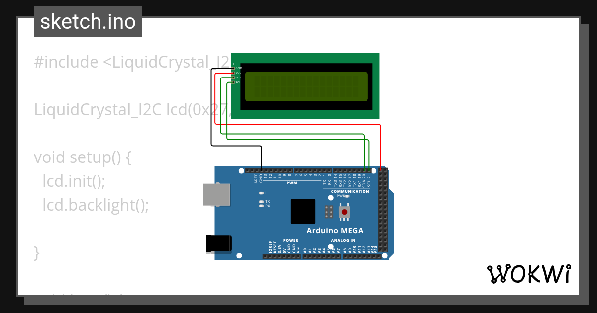 Prak 06 | B : i2c - Wokwi ESP32, STM32, Arduino Simulator Prak 06 | B : i2c - Wokwi ESP32, STM32, Arduino Simulator