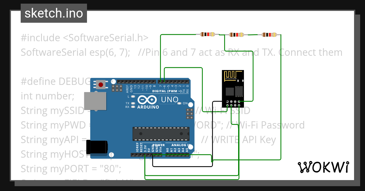 EX-7 - Wokwi ESP32, STM32, Arduino Simulator