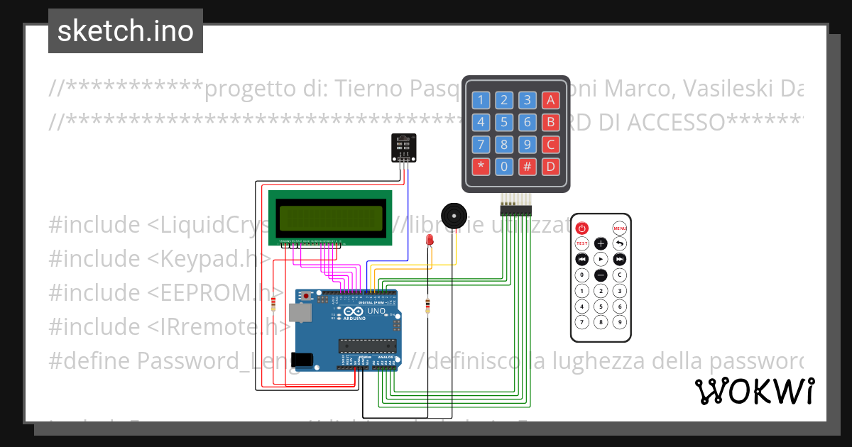 arduino lavoro a gruppi - Wokwi Arduino and ESP32 Simulator