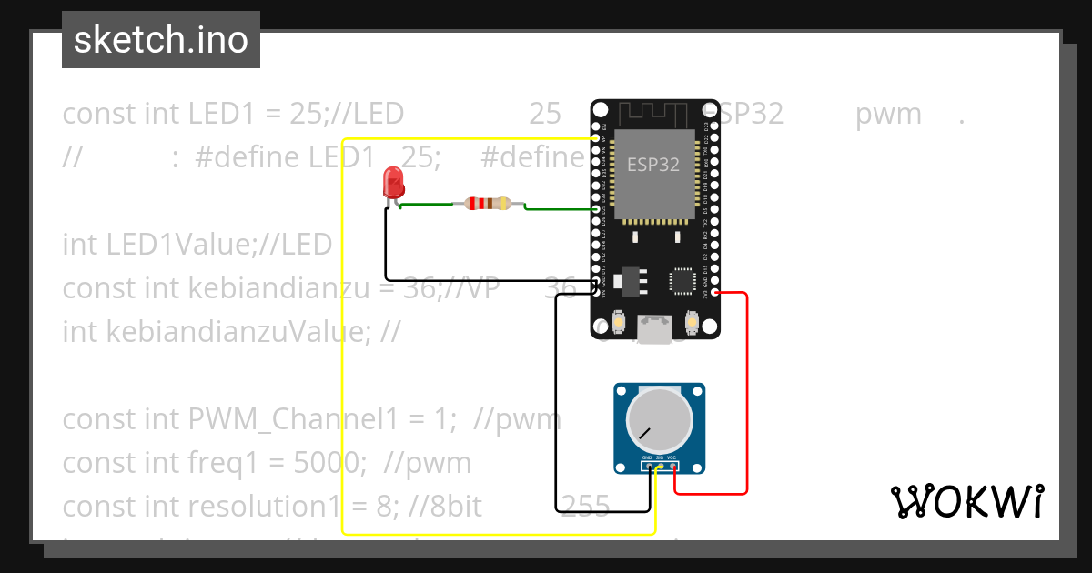 Ex6C - Wokwi ESP32, STM32, Arduino Simulator