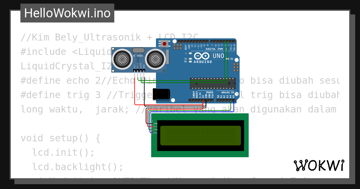 Kim Bely Ultrasonik Wokwi Esp32 Stm32 Arduino Simulator 
