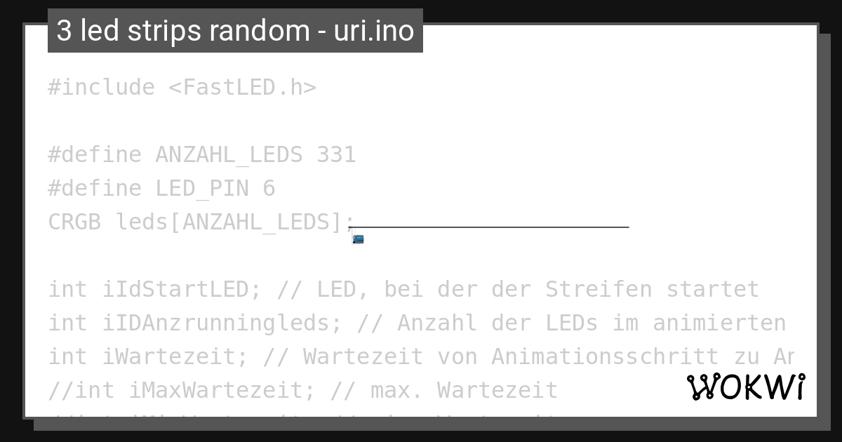 3 Led Strips Random O Wokwi Esp32 Stm32 Arduino Simulator 8085