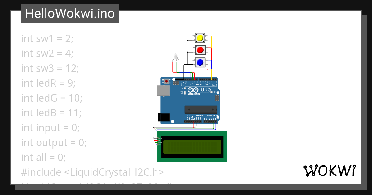 HelloWokwi.ino - Wokwi ESP32, STM32, Arduino Simulator