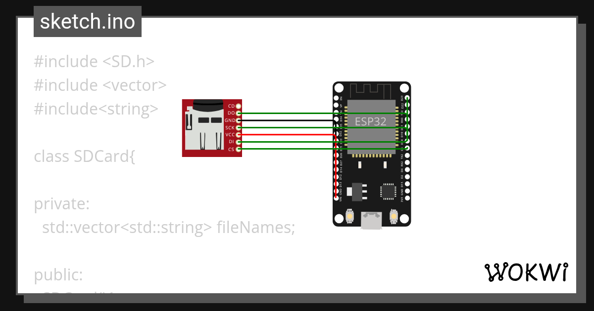 SD_demo - Wokwi ESP32, STM32, Arduino Simulator