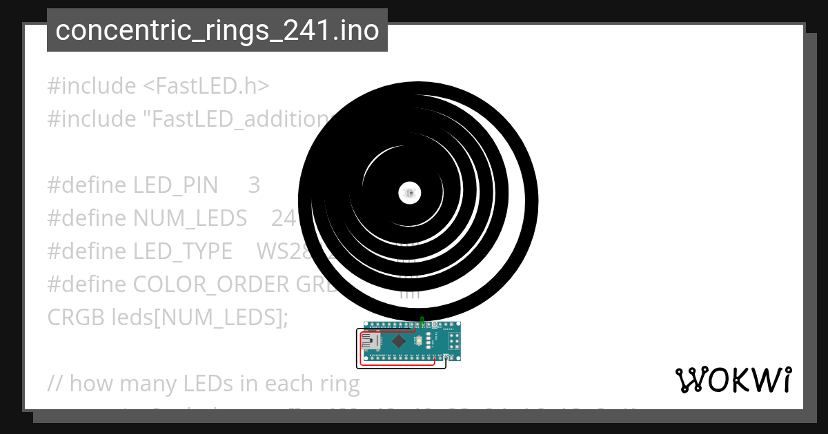 concentric_rings_241.ino copy - Wokwi ESP32, STM32, Arduino Simulator