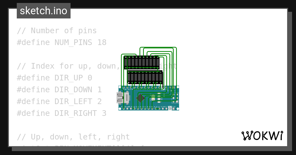 Ledmovement Wokwi Esp32 Stm32 Arduino Simulator 