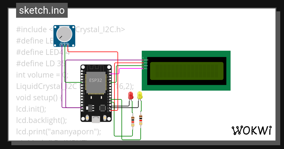 ใบงาน วันที่ 61265 Wokwi Esp32 Stm32 Arduino Simulator 6799