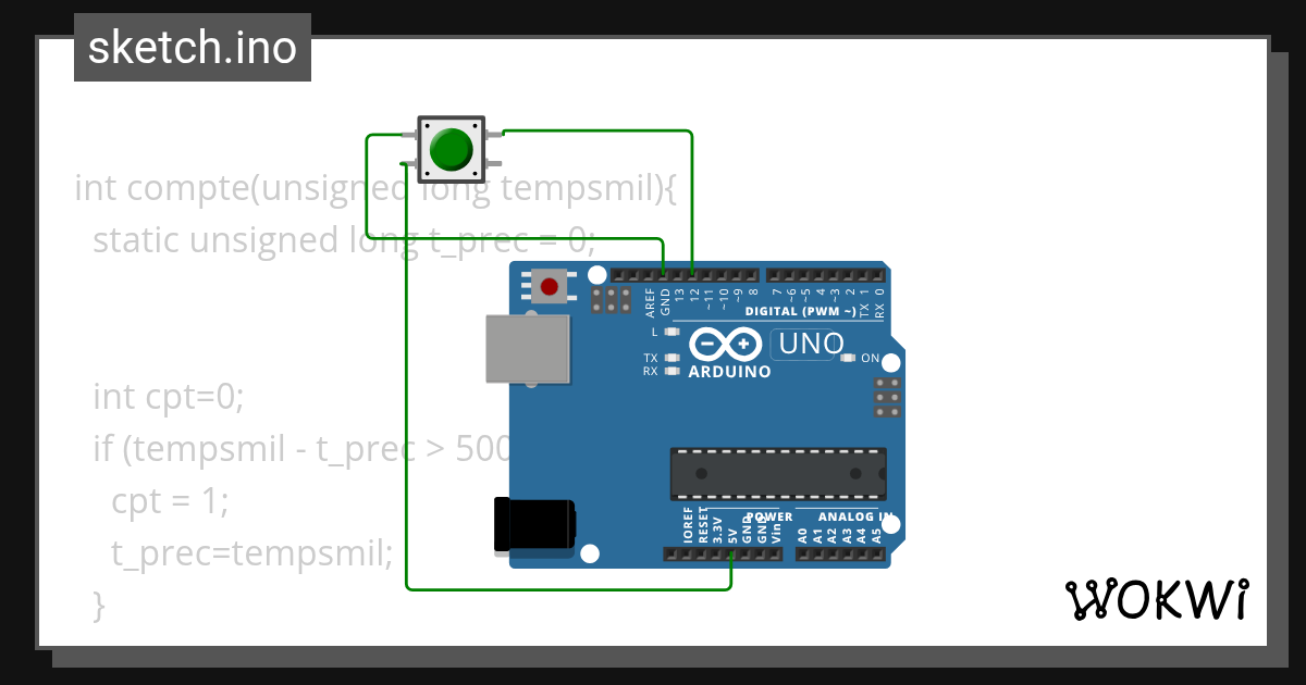 compteur - Wokwi ESP32, STM32, Arduino Simulator