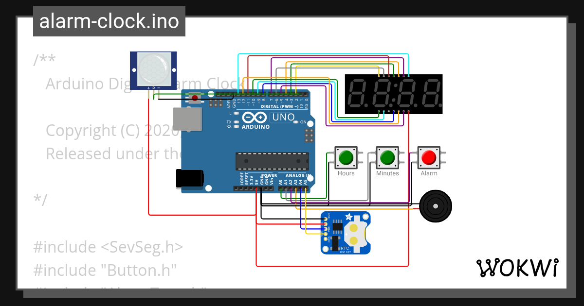 alarm-clock.ino copy - Wokwi ESP32, STM32, Arduino Simulator