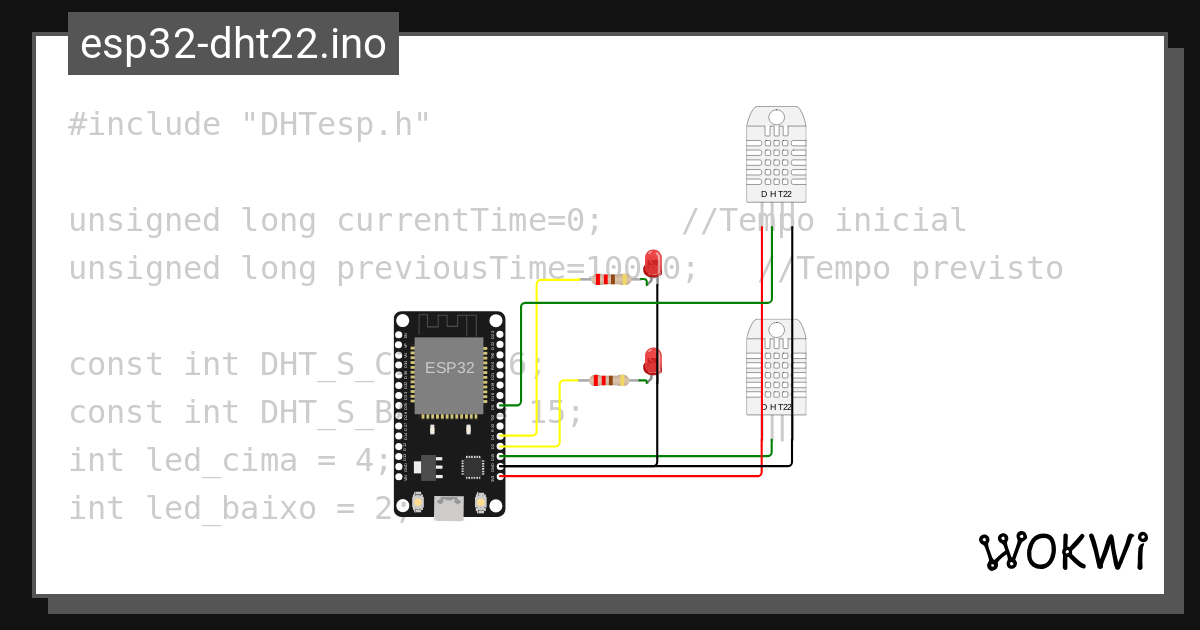 Teste Wokwi Esp32 Stm32 Arduino Simulator