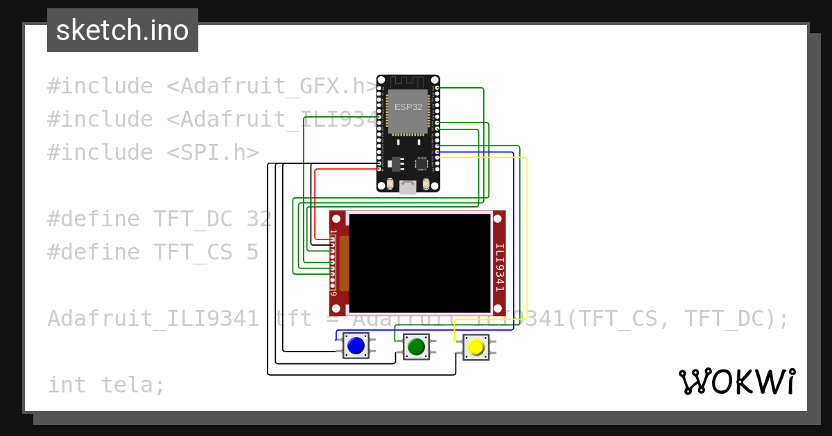 Case Display Wokwi Esp32 Stm32 Arduino Simulator 9606