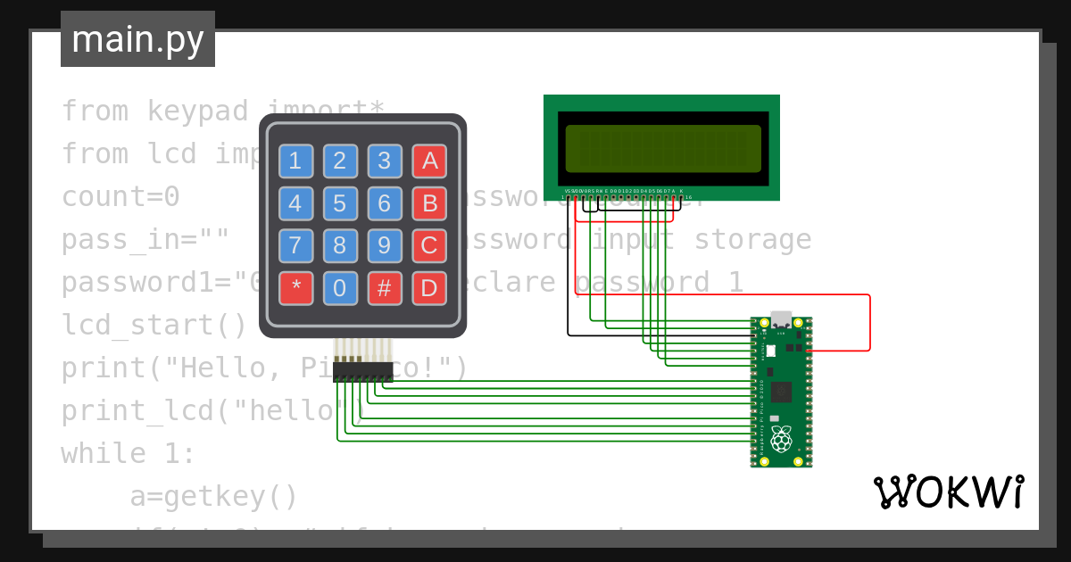 Security System Wokwi Esp32 Stm32 Arduino Simulator