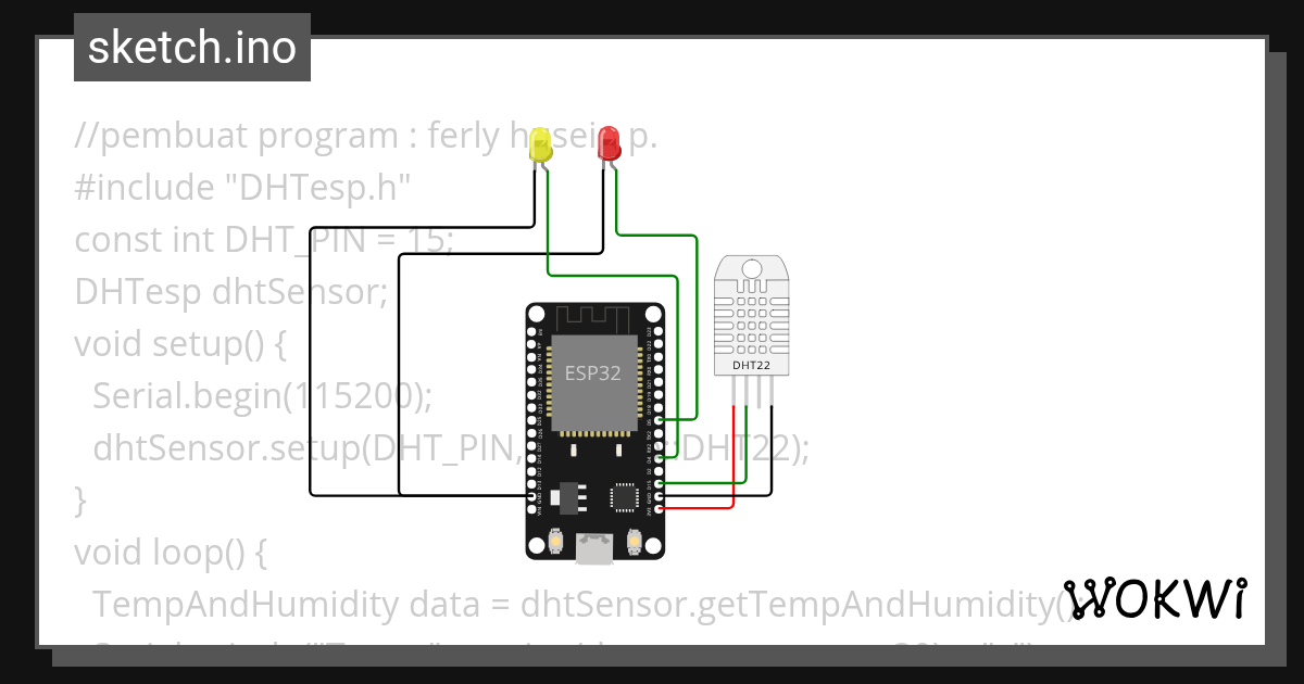 sketch.ino - Wokwi ESP32, STM32, Arduino Simulator