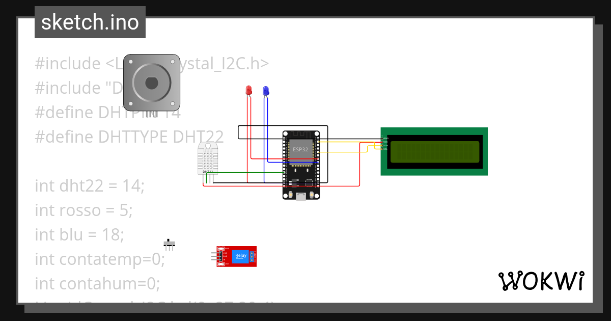 DHT 22 sensore copy - Wokwi ESP32, STM32, Arduino Simulator DHT 22 sensore copy - Wokwi ESP32, STM32, Arduino Simulator