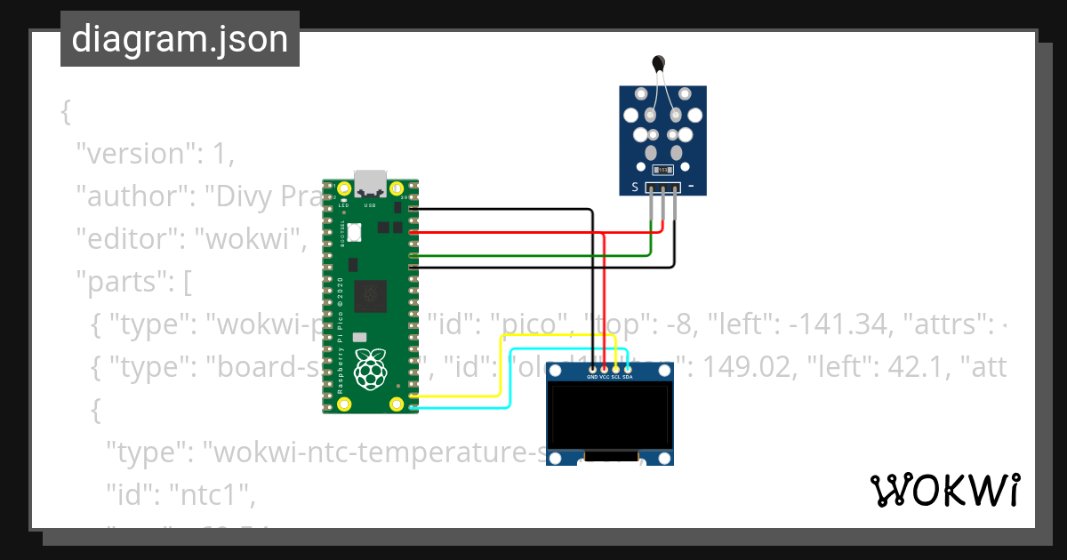 inernal/external temp - Wokwi ESP32, STM32, Arduino Simulator