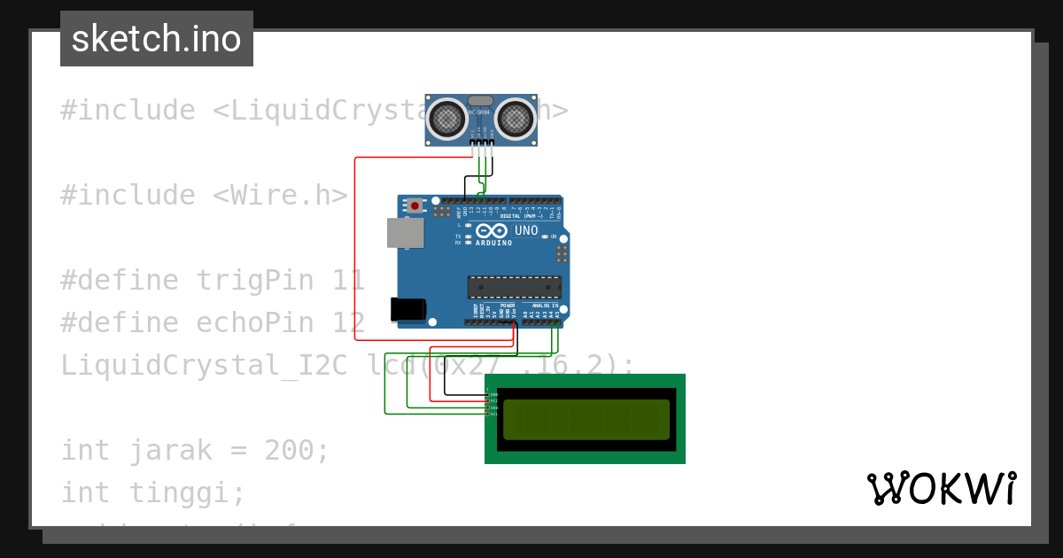Alat Pengukur Tinggi Badan Wokwi Esp32 Stm32 Arduino Simulator 7217