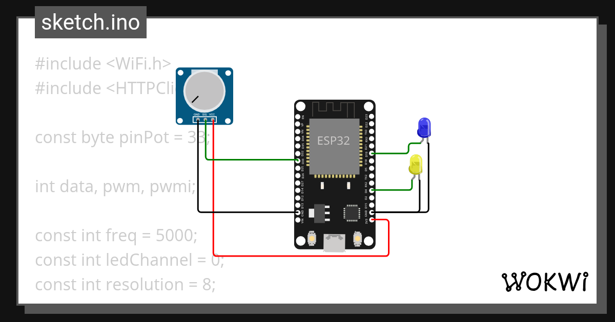 sketch.ino - Wokwi ESP32, STM32, Arduino Simulator