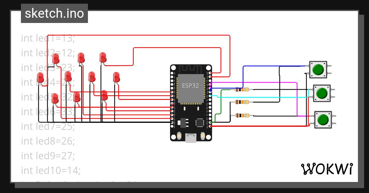 Tarea 2.0 - Wokwi ESP32, STM32, Arduino Simulator