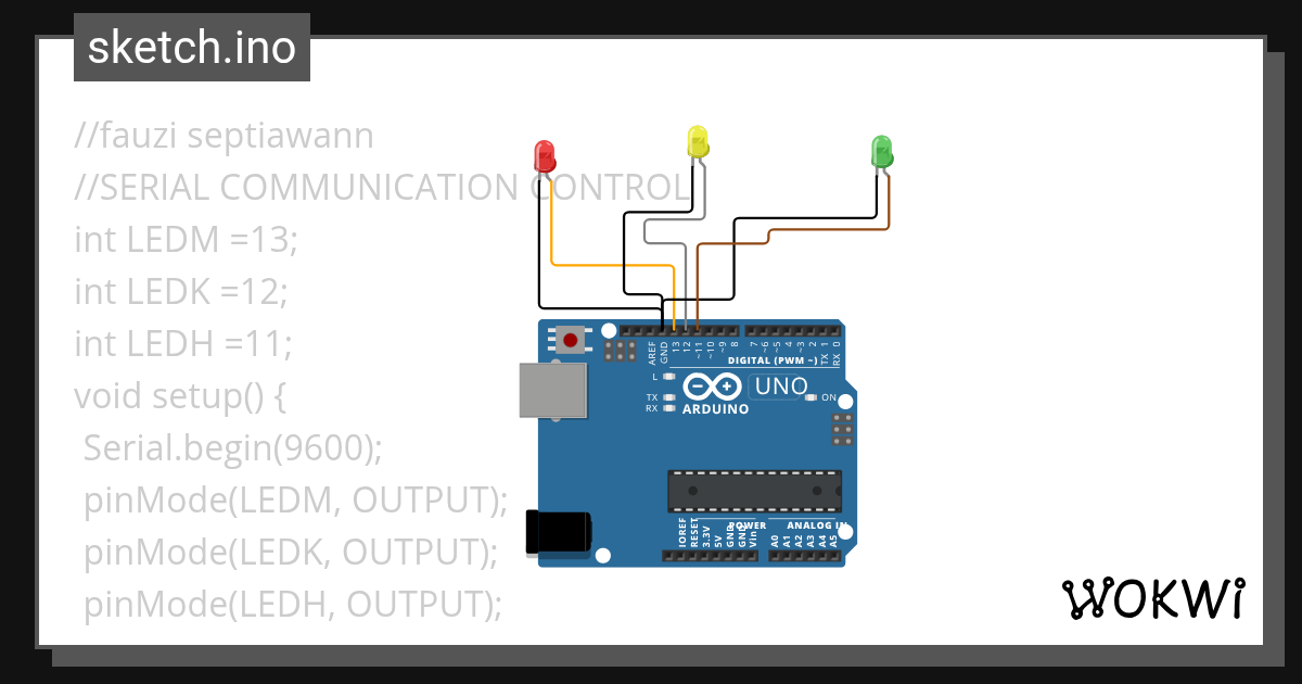 Serial Communication Control copy - Wokwi ESP32, STM32, Arduino Simulator