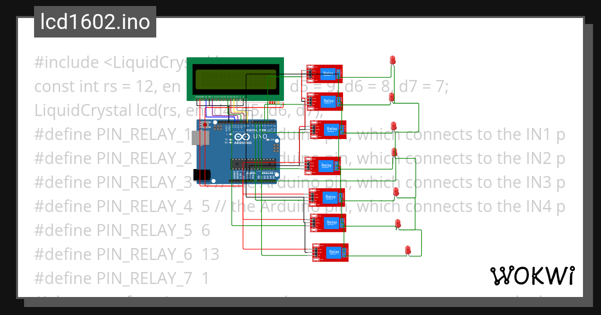 lcd1602.ino final code - Wokwi ESP32, STM32, Arduino Simulator