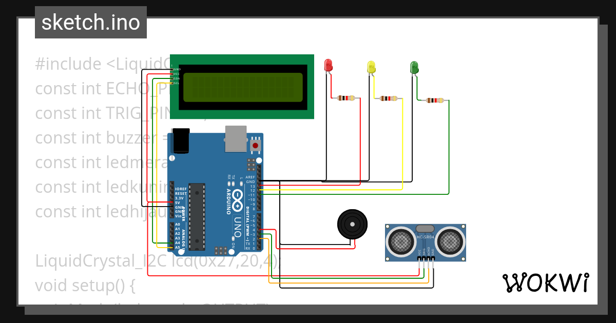 Detektor Banjir Wokwi Esp32 Stm32 Arduino Simulator 2575